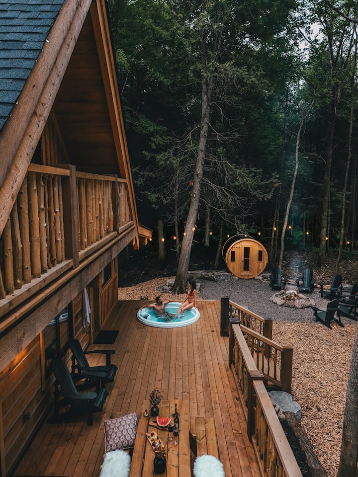 Kabin Bjorn | Wildkabin | Hot Tub & Sauna - Kawartha Lakes