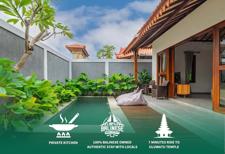 Charming Couple Oasis With Private Pool In Uluwatu - Uluwatu