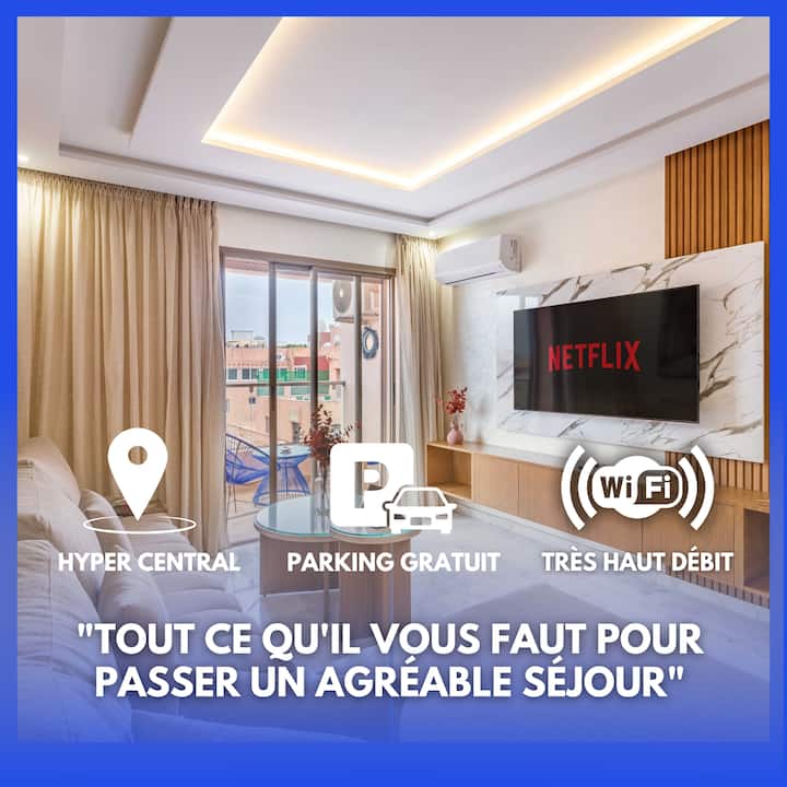 Très Joli Appartement Luxueux Au Coeur De Gueliz! - Marrakesh