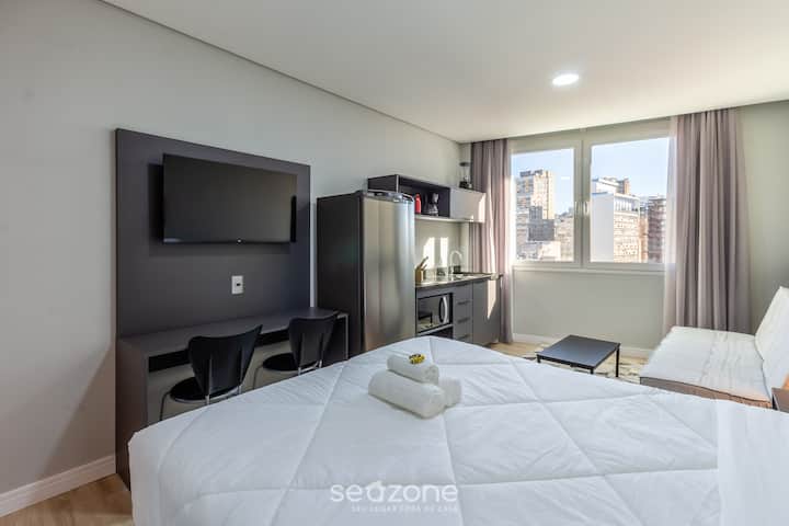 Charming Studio W/ Partial View Of Guaíba Tco0914 - Porto Alegre