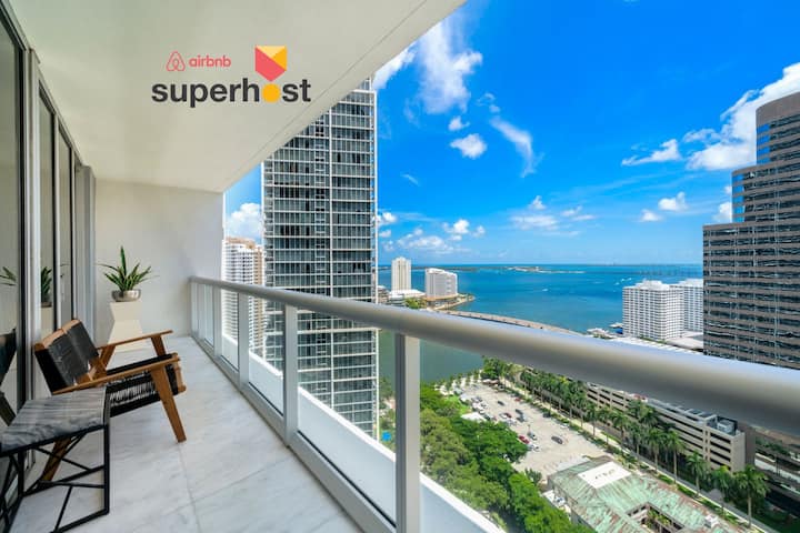 Charming Ocean View 2br/1ba | Icon Brickell - Miami, FL