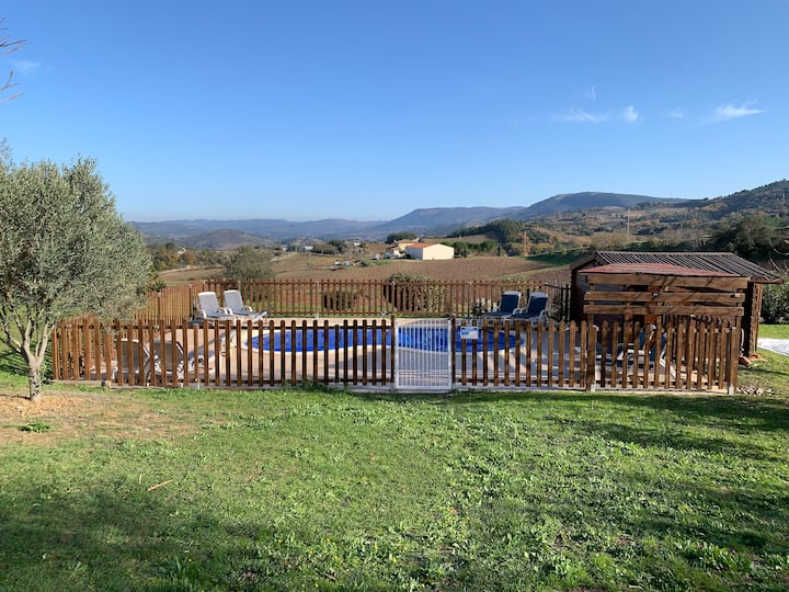 "Le Merlot": Piscine-soleil-repos-vue Magnifique - Limoux