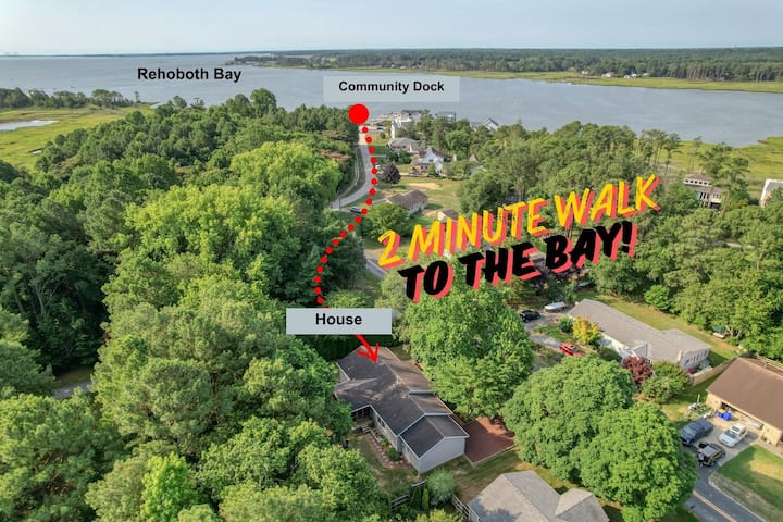 Dock Access! 3br On Rehoboth Bay, Boat & Beach Fun - Delaware