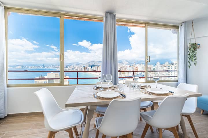 Precioso Paraíso En Alturas/piscina/pista De Tenis - Benidorm