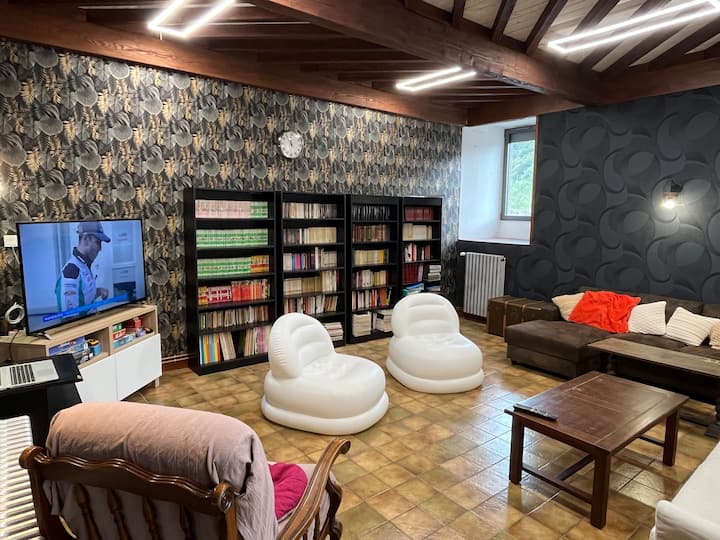 Auberge Du Pont De Lanau Chambre 2 Lits Simples - Chaudes-Aigues