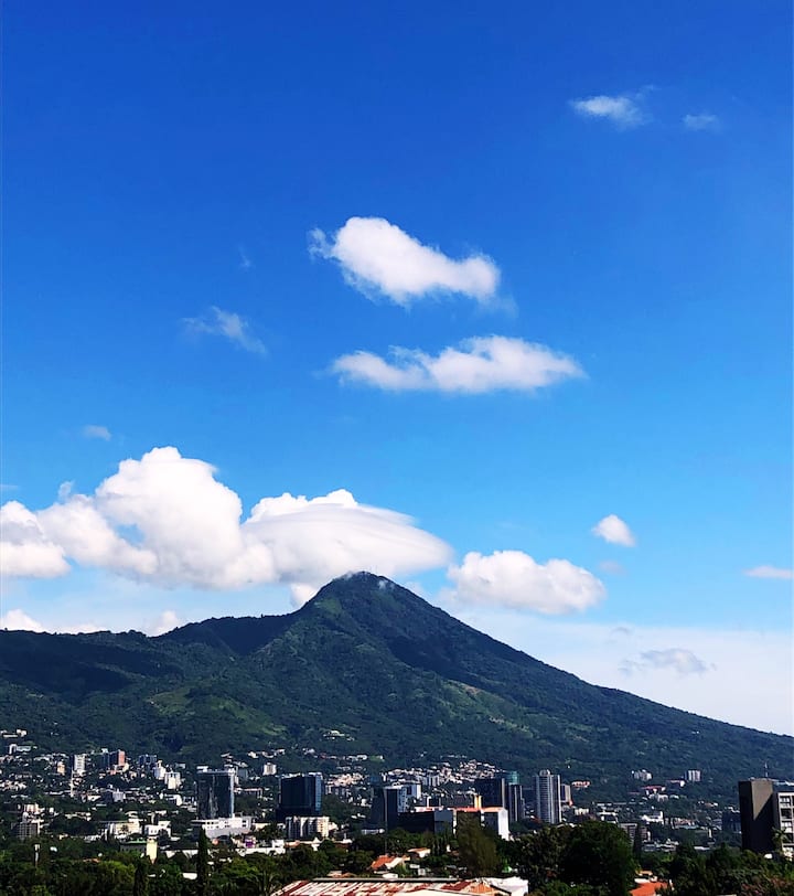 Modern Volcano & City View Condo - San Salvador