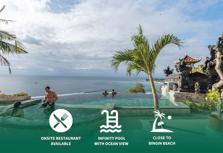 Clifftop Infinity Pool Retreat Above Bingin Waves - Uluwatu
