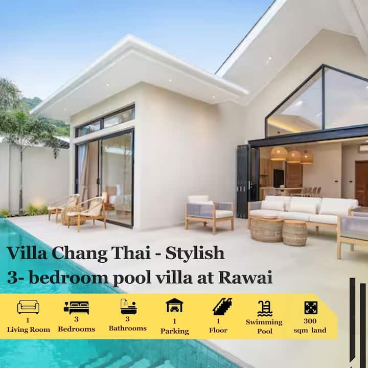 Villa Chang Thai - Stylish 3 Bedrooms With Pool - Phuket