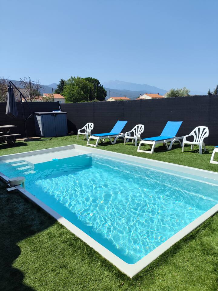 Villa 8/10 Personnes Avec Piscine - Ille-sur-Têt