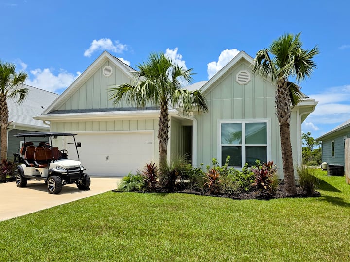 New 4br|2 Kitchens|golf Cart|walk To Bay/pools - Port St. Joe