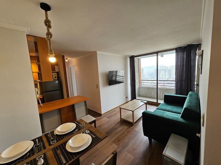 Gran Vista, Metro 2dorm 1baño, Wifi. - Providencia
