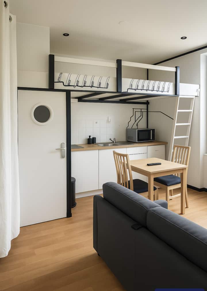 Le Studio Mabilay – Meublé 15 M² – Bail Mobilité - Rennes