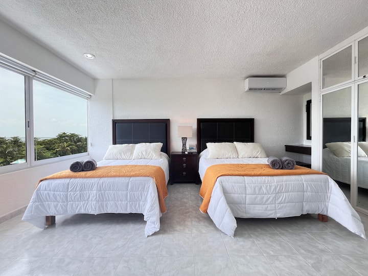 Beautifull Apartment In Complex With Beach - Cancún