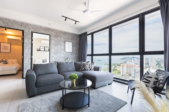 Seaview Urban Suites # 3 Rooms - Penang Island