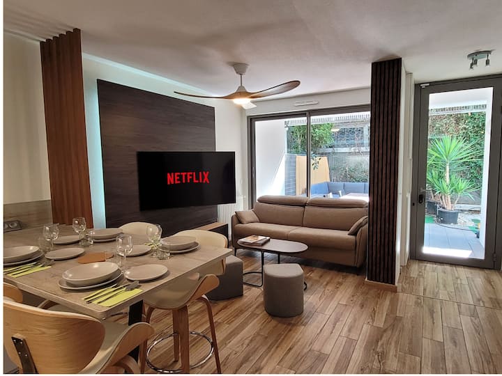 Spacieux T2-terrasse 30m² & Parking–port Marianne - Montpellier