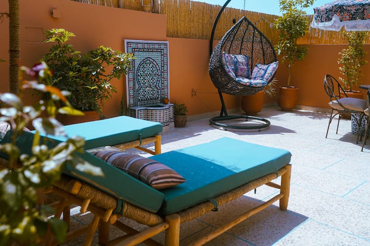Dar Tamella: Berber Rooftop, 3 Rooms, Serene Stay - Agadir