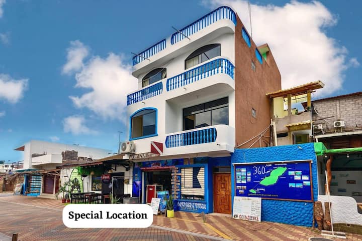 Apt Balcony Priv+terrace+2 Rooms+6beds+wf+ac Wifi - Puerto Baquerizo Moreno