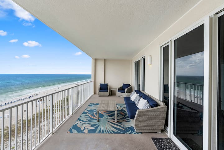 Beachfront # Huge Balcony # 2br/2ba, Snowbird Welc - Panama