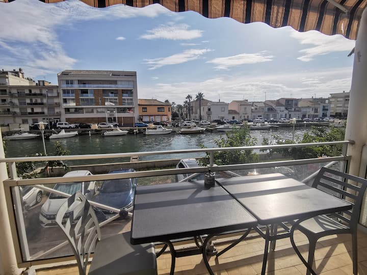 Appart T2 Centre Ville-vue Canal - Palavas-les-Flots