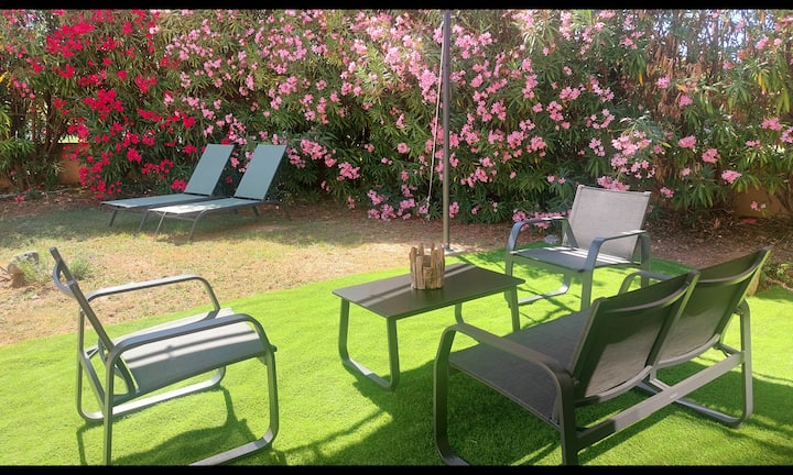 Studio Cozy Dans Jardin Privatif Proche Plage. - Corsica