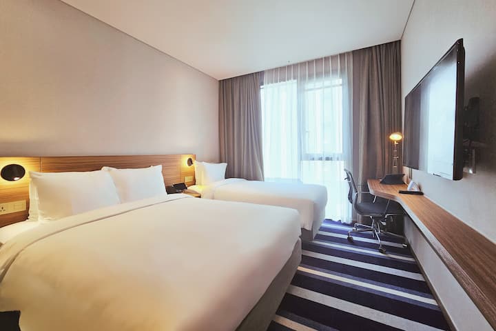 홈즈스테이 수원, 3인 투숙 가능, 인계동 위치, 깨끗한 신축 숙소, 패밀리 트윈 - Suwon-si