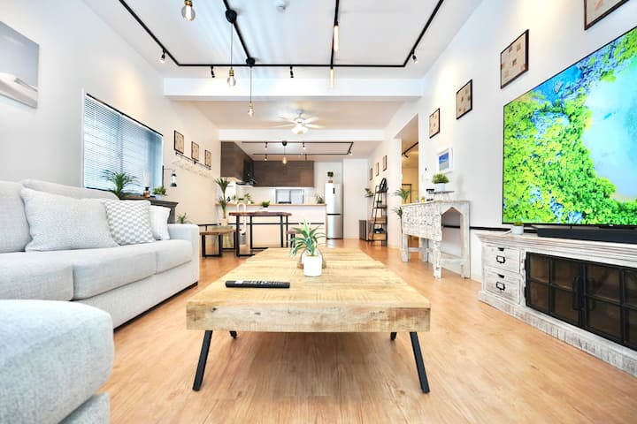 150㎡3ldk1階貸切！段差無しバリアフリー！オーシャンビュー！最大8名！5クイーンベッド！102 - Okinawa