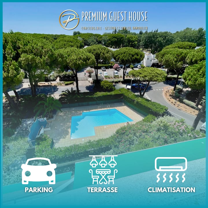 Pgh N°23 - Golf, Piscine, Grande Terrasse, Parking - La Grande-Motte