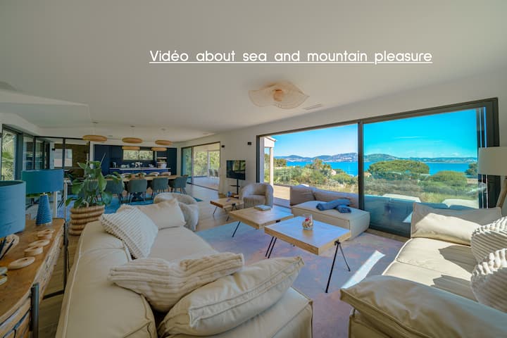 Villa La Madrague-vue Mer-à 2mn De La Plage-unique - Giens