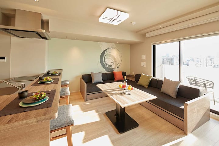 1 Bedroom Japanese Suite With Balcony/ 8ppl - Ginza