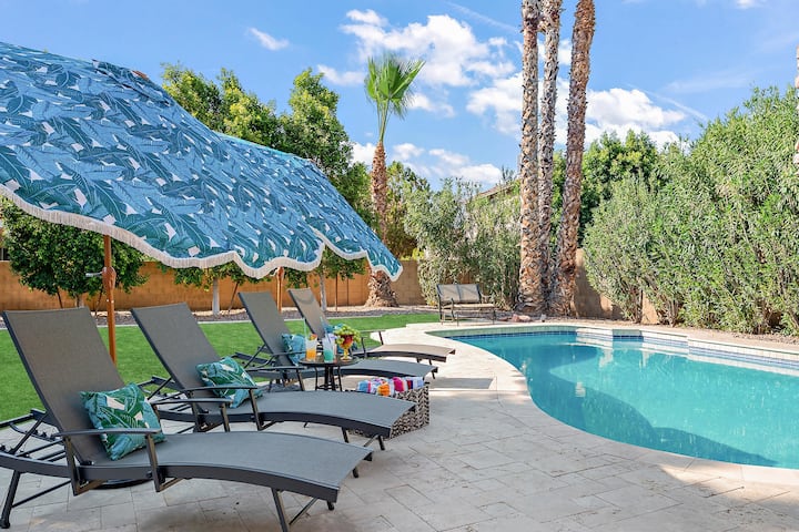 20% Off, Private Poolside Haven W/ Firepit & Grill - Chandler, AZ