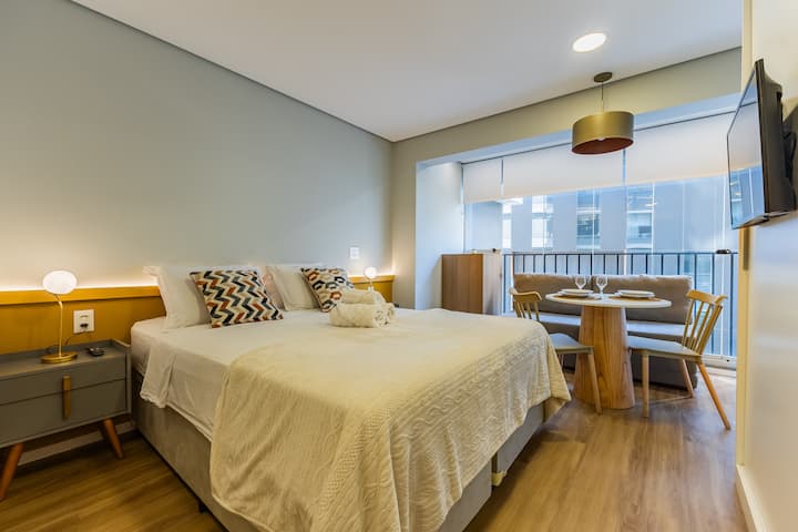Coração São Paulo: Studio 200m Metrô Vila Madalena - São Paulo