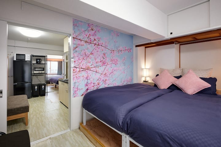 Near Shibuya Area｜5realbed｜45㎡｜4-minwalk,station - Shibuya Station