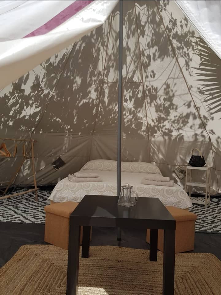 Bio Glamping Gran Tipi Eco Tropical 2 A 6 Plazas - Algarrobo