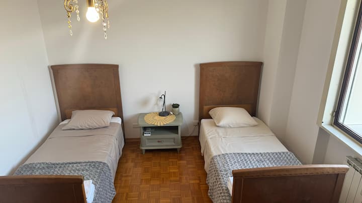 Room With 2 Single Beds And A Private Bathroom - 特里維素