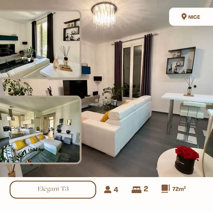 Spacieux T3 Proche Port, 6 Personnes / Climatisé - Saint-Jean-Cap-Ferrat