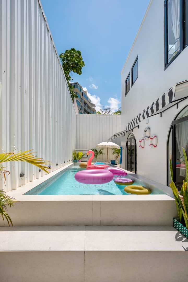 Lux Villa Condado Pool Bbq Gen Wifi Beach 9mn Walk - San Juan