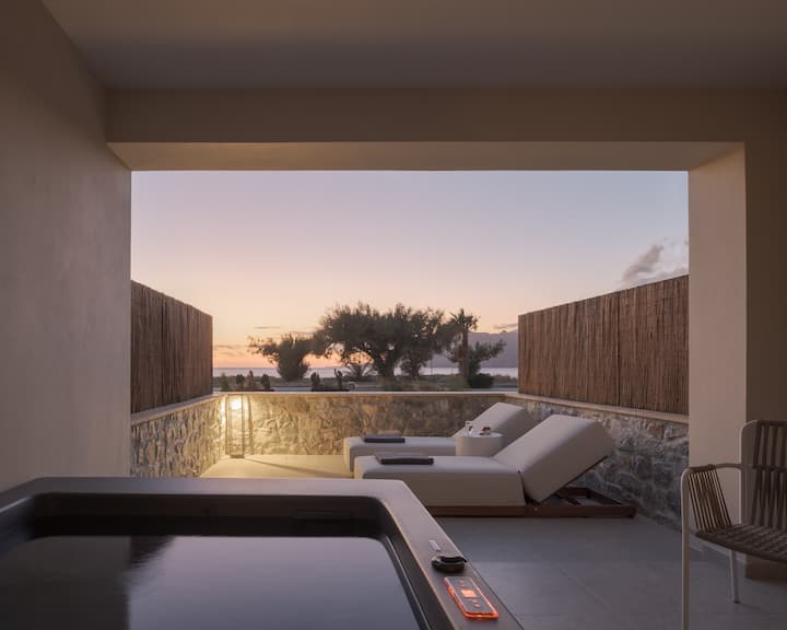 Paligremnos Infinity, Deluxe Suite With Hot Tub - Plakias
