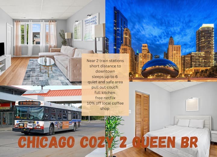2 Queen Br- Cozy Unit Near Sox Stadium, Chinatown - Englewood - Chicago