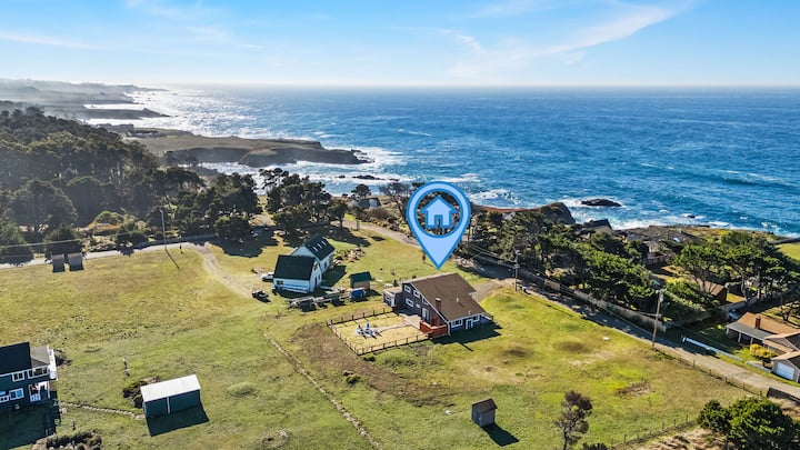New 5br Oceanview Dog Friendly W Hot Tub Fire Pit - Fort Bragg, CA