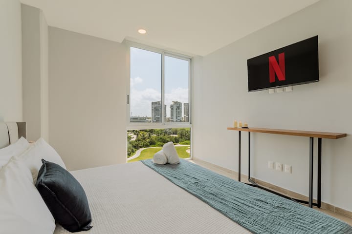 *Standard 1 Bdr Golf Course View:wifi, Pool & Gym* - Cancún