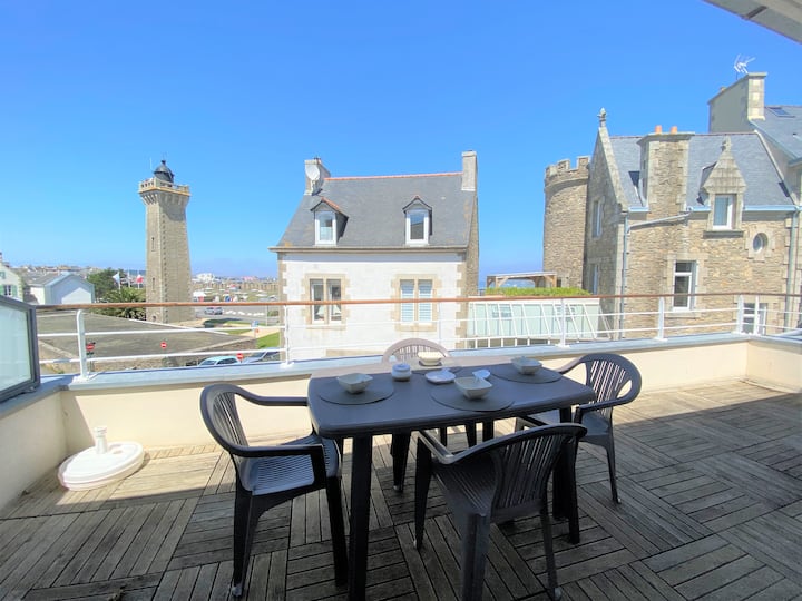 T3 Duplex 70 M², Parking, Vue Mer/port - Roscoff