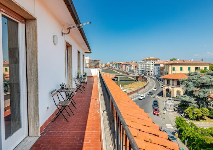 [Borg Sx]terrazza Vista Panoramica Lungarni Pisani - Pisa