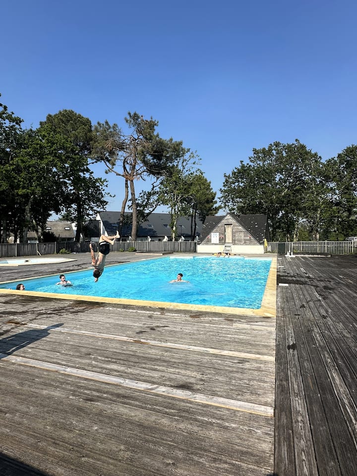 Le Treustel - Vue Piscine - Jardin - Parking - Sainte-Marine