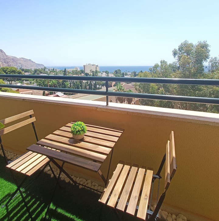 Géminis 504 Suites Terraza Con Vistas Al Mar - Aguadulce