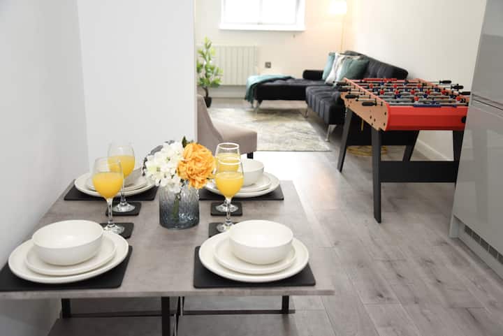 Spacious Modern Suite | 2-bed | Citycentre - 萊斯特