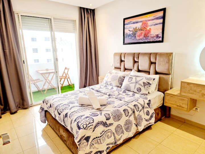 Comfort Stay| Pool | Fibre |Clim | Netflix|balcon - Agadir