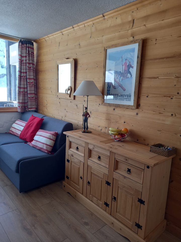 Grand Beau Studio Rénové Hc1 Plein Sud à 5' Du Lac - Val-d'Isère