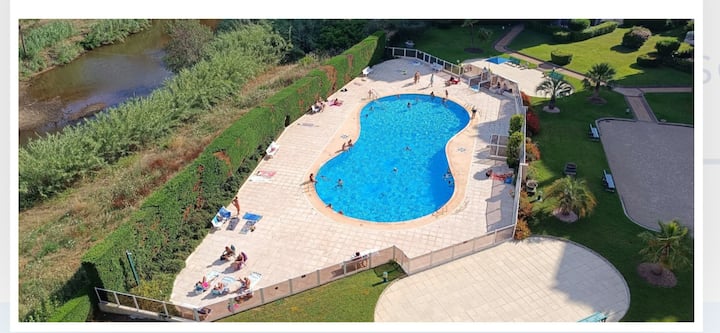 Appartement F2 Tout éQuipé Piscine. Plage A 10min - Mandelieu-la-Napoule