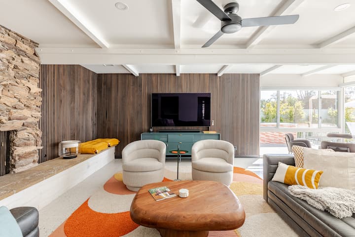 4 Suite Mid-century Luxury Retreat Wpool Spa Ev - Palm Springs