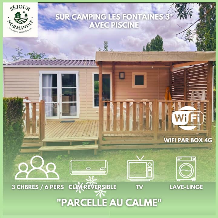 Mobil Home 6 Pers Climatisé Tv Lave Linge Au Calme - Anet